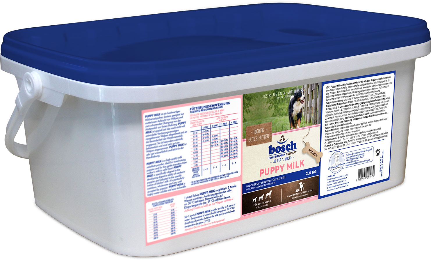 Bosch Welpenmilch Dog Puppy Milk für Hundewelpen 2kg